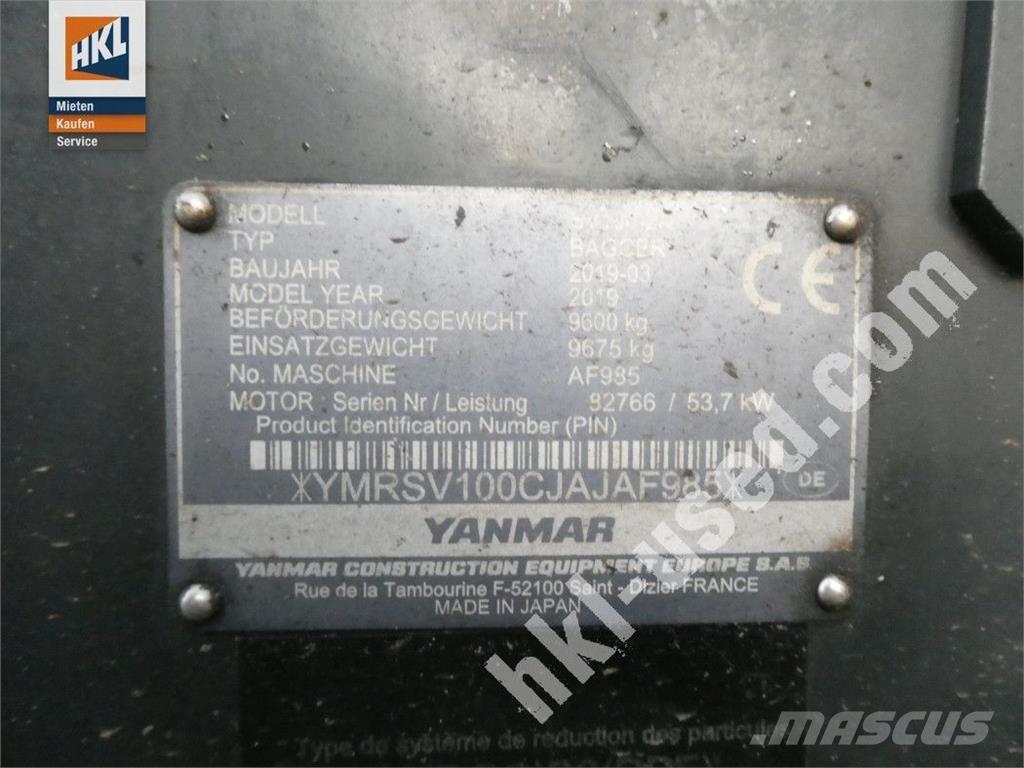 Yanmar SV 100-2, 2019, Tyskland - Begagnade minigrävare